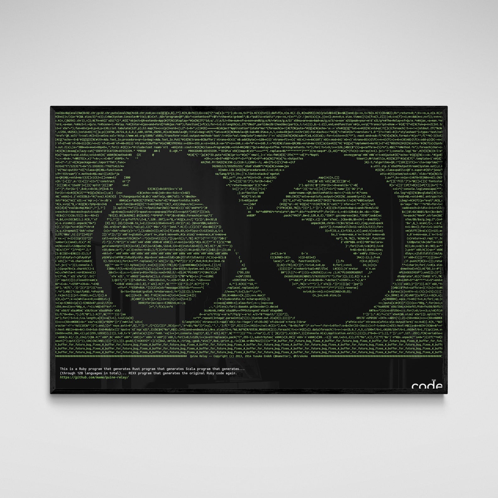 Ouroboros Quine Poster – theCode