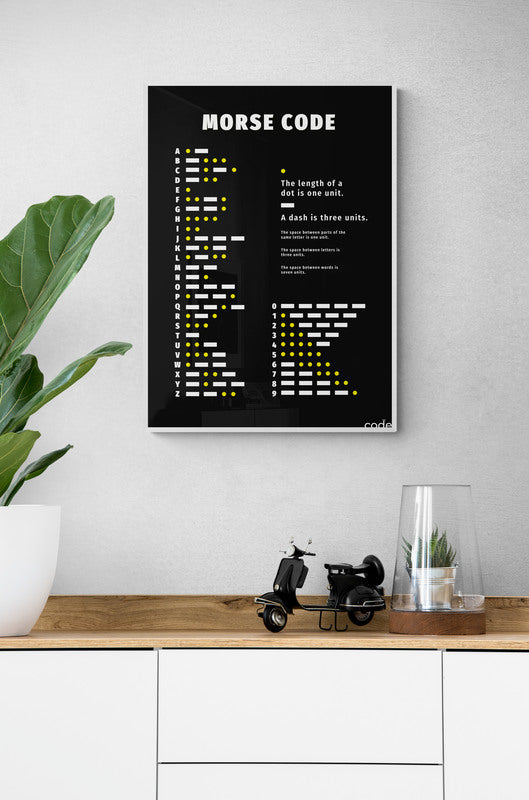american morse code poster